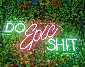 Holy Shit Neon Sign - Etsy