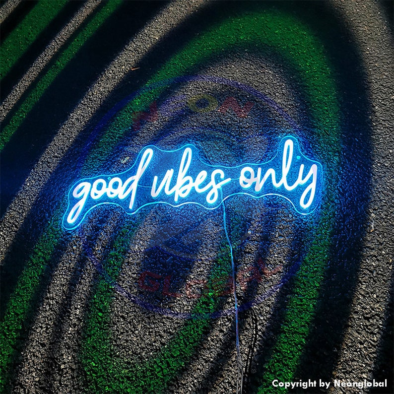 Good Vibes Only Custom Led Neon Sign Wedding Decor Wall Decor | Etsy