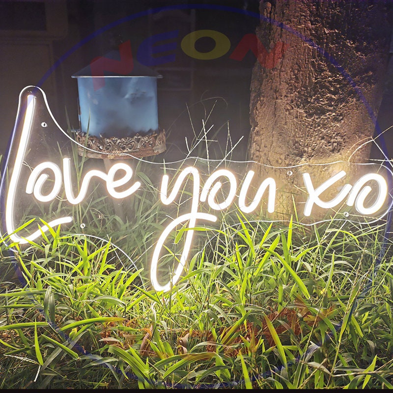Love You Xo Neon Sign Wedding Neon Sign Party Neon Bedroom | Etsy