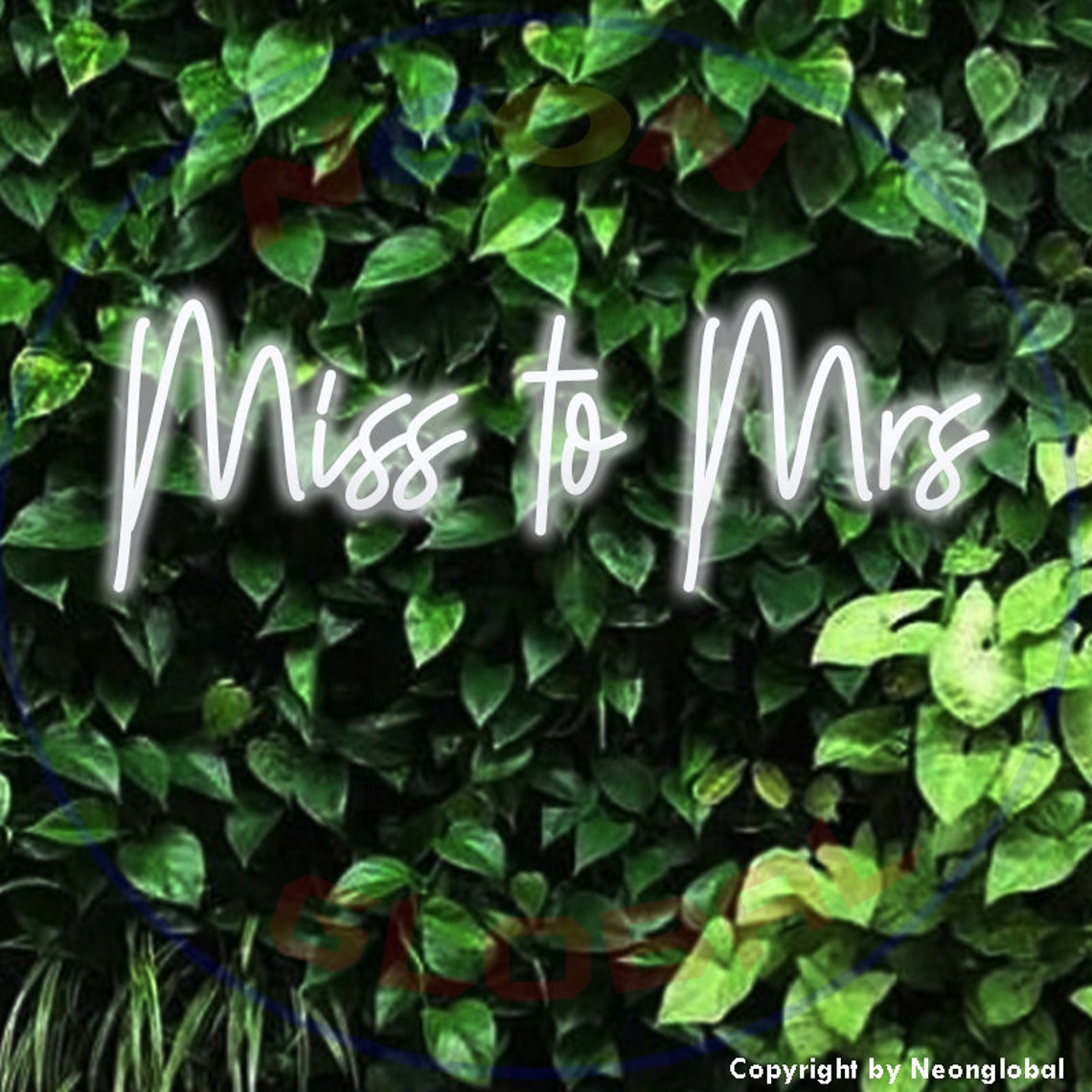 Neonglobal Miss to Mrs Neon Sign Wedding Neon Sign Party Neon - Etsy