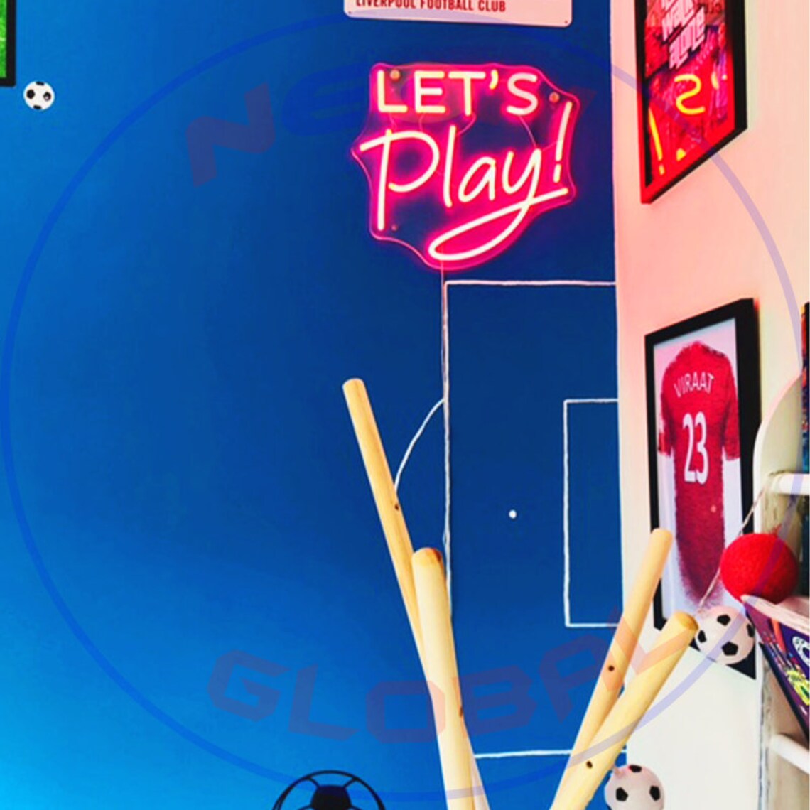 Let's Play Neon Sign Wedding Neon Sign Party Neon | Etsy