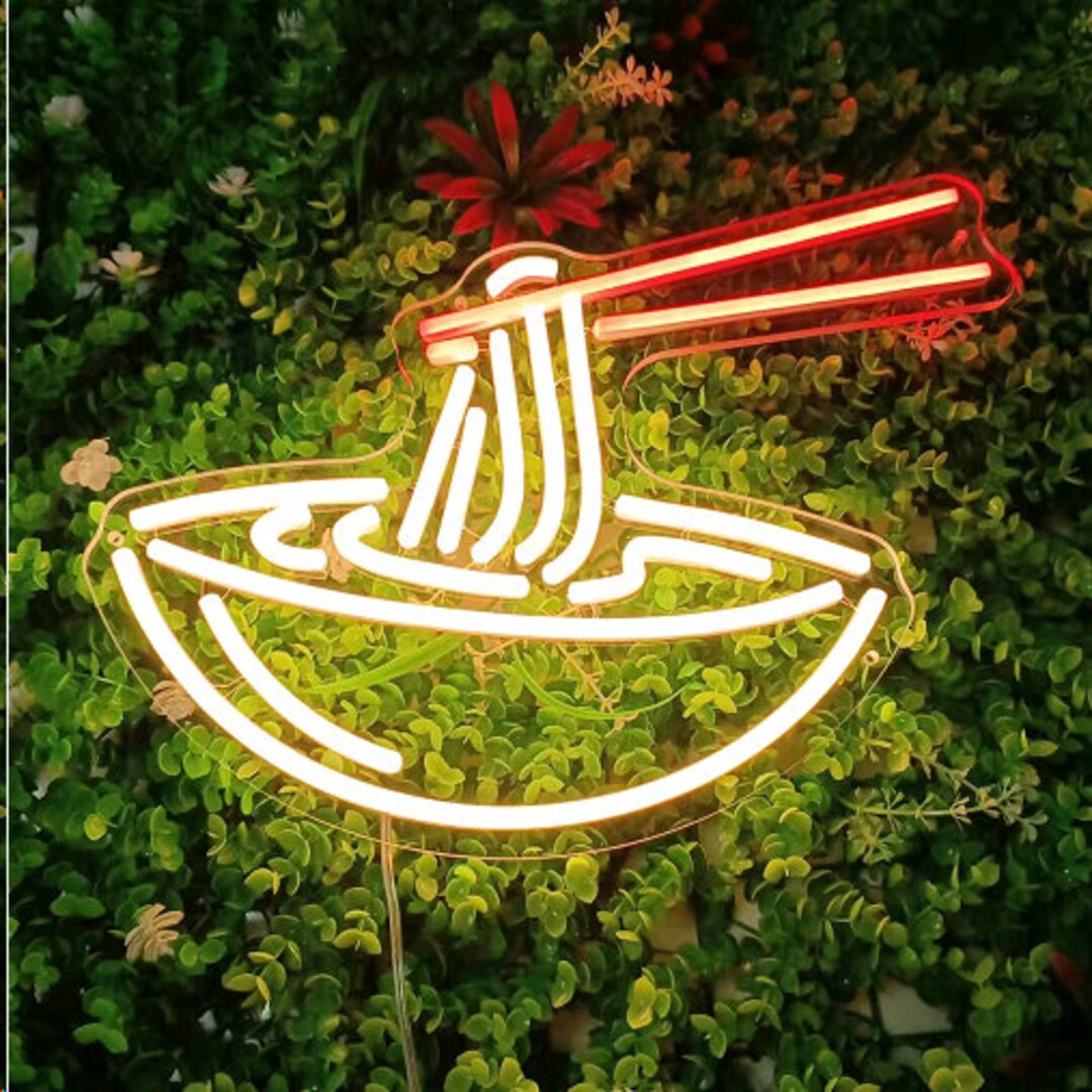 Ramen Japanese Noodles Neon Sign, Wedding Neon Sign, Party Neon ...