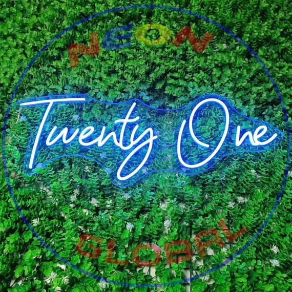 Twenty One Neon Sign/ Neon Wedding Sign /party Girl Neon Sign/ - Etsy