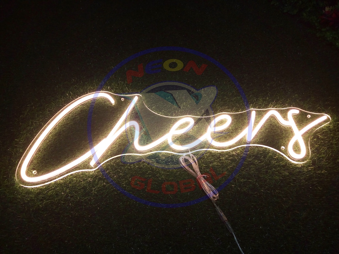 Custom Neon Sign Cheers Neon Sign Wedding Neon Sign Bedroom - Etsy