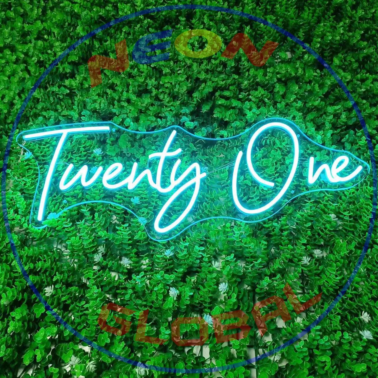 Twenty One Neon Sign/ Neon Wedding Sign /party Girl Neon Sign/ - Etsy