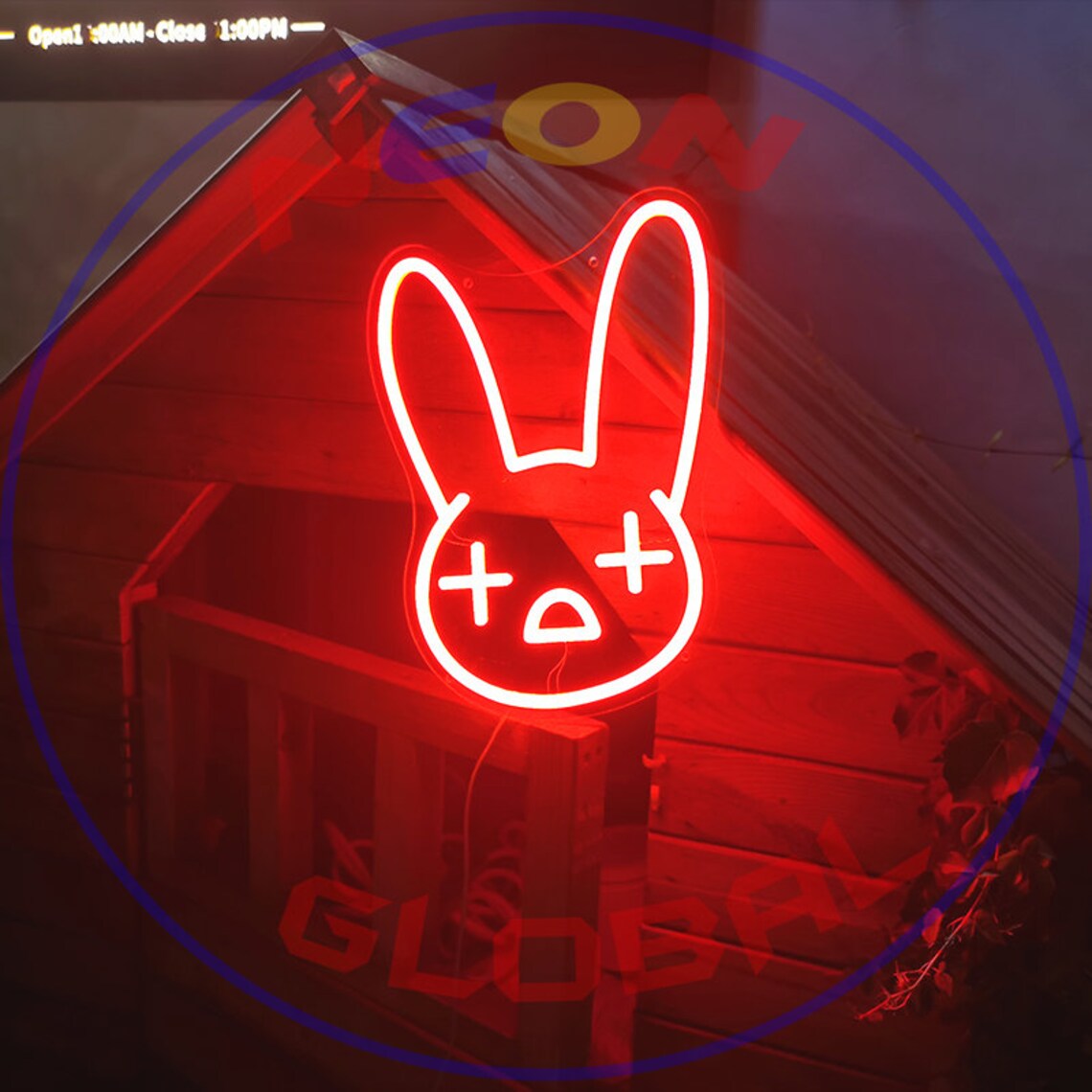 Rabbit Bunny Custom Neon Sign Wedding Neon Sign Birthday Neon | Etsy