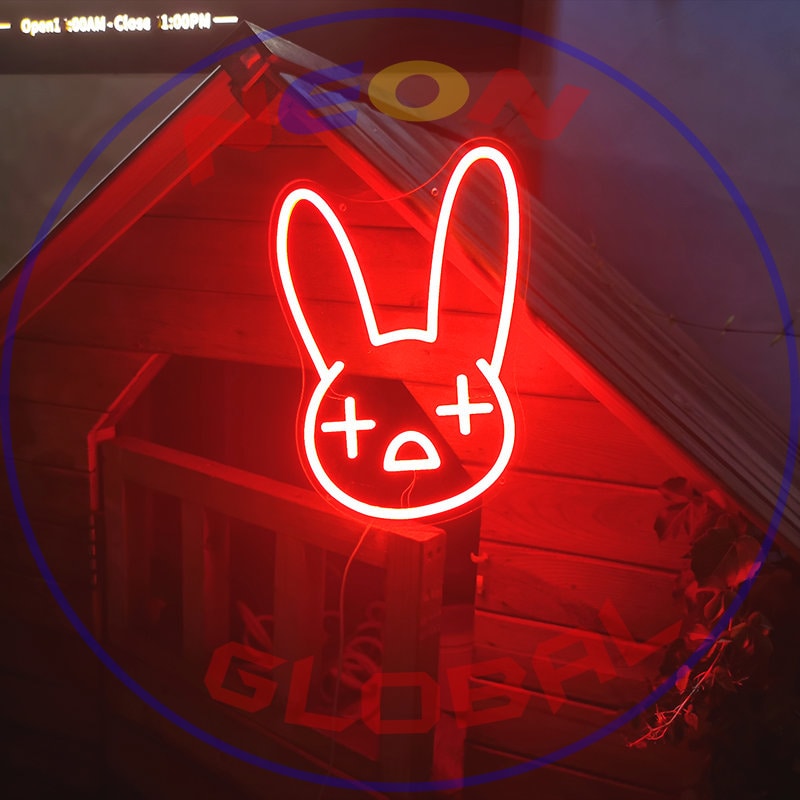 Rabbit Bunny Custom Neon Sign Wedding Neon Sign Birthday Neon | Etsy