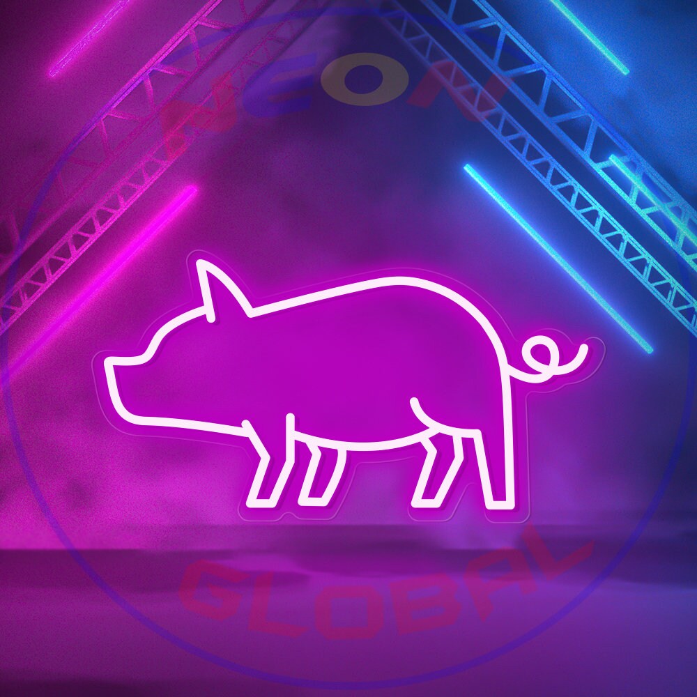 Pig Neon Sign Wedding Neon Sign Party Neon Bedroom Custom | Etsy