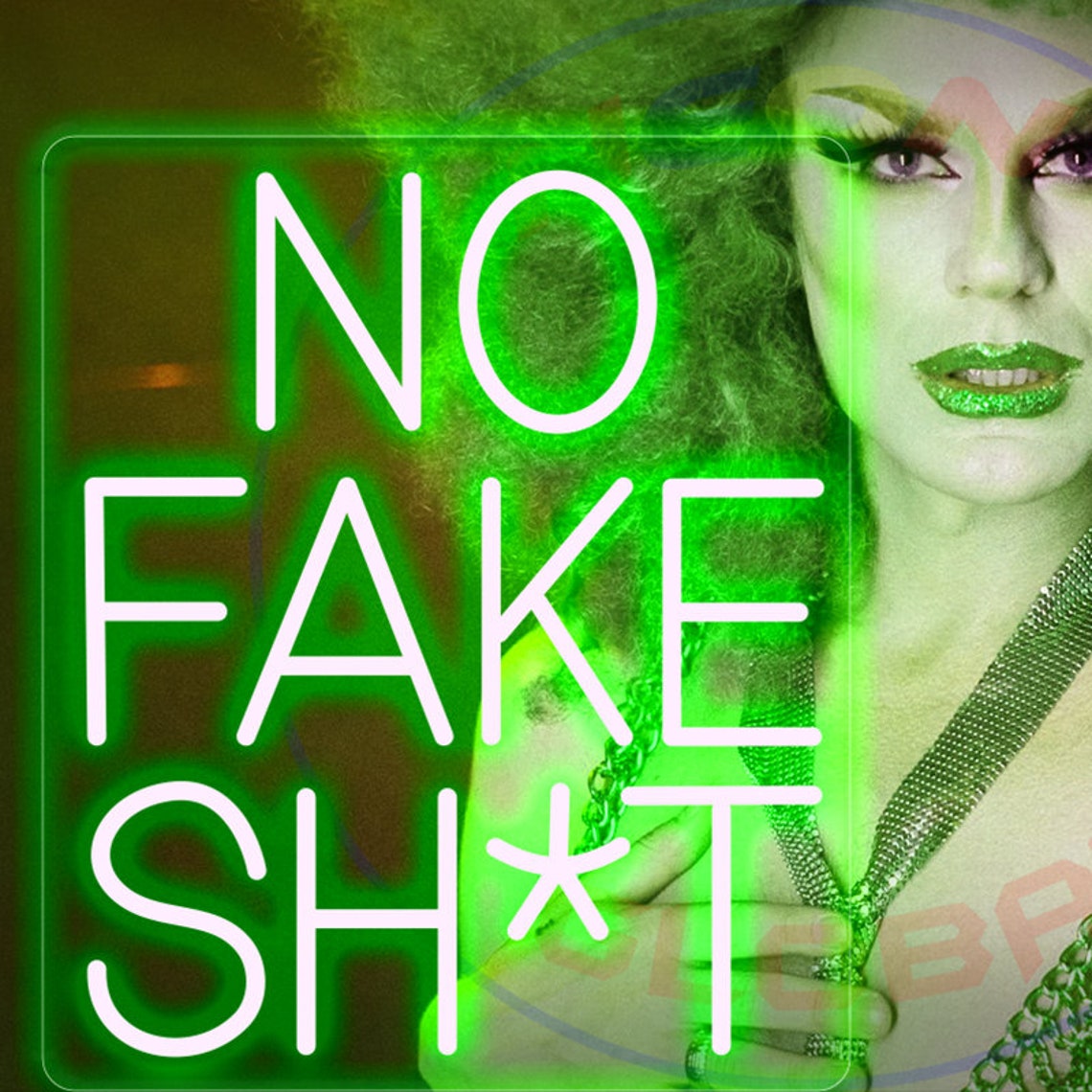 Custom Neon Sign No Fake Sht Neon Sign Bedroom Nikee Neon - Etsy