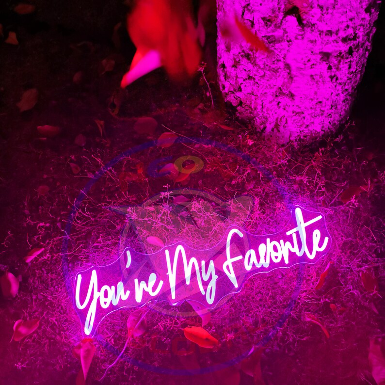 You Re My Favorite Custom Neon Sign Bedroom Neon Light Led - Etsy