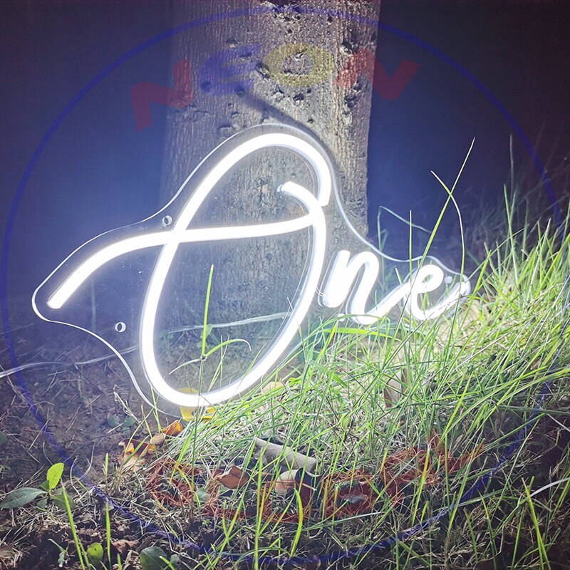 One Neon Sign Wedding Neon Sign Party Neon Bedroom Custom - Etsy