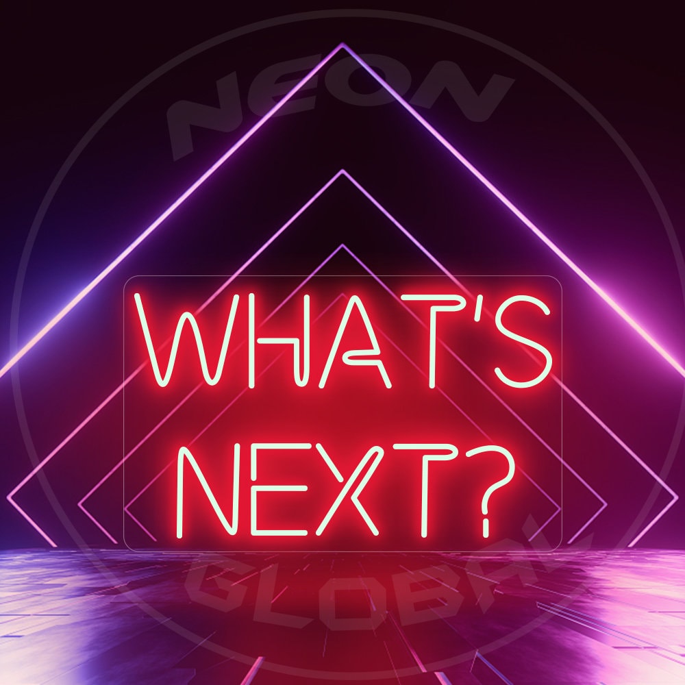 Custom Neon Sign What's Next Wedding Neon Sign Shower - Etsy UK