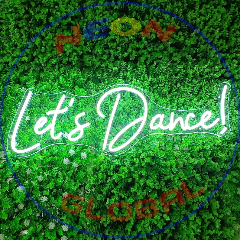 Let's Dance Neon Sign/ Party Garden Decor/ LED Art/ Home - Etsy