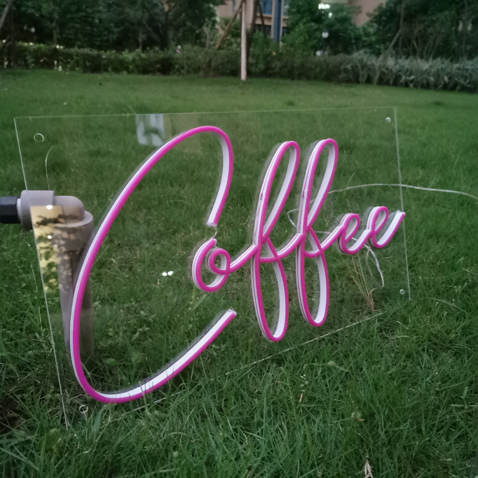 Coffee Shop Neon Sign Acrylic Flex Led Custom Pink Light Wall | Etsy