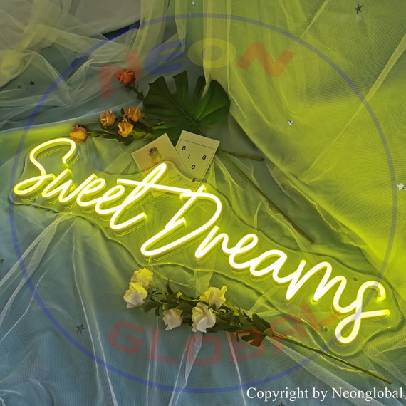 Sweet Dreams Custom Neon Sign LED Neon Sign Kids Bedroom Light | Etsy