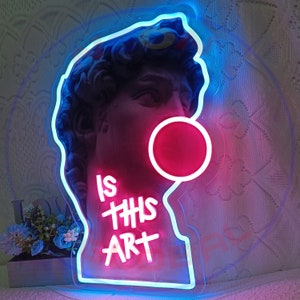 Is This Art Led Neon Sign / HD Printing Art Neon Light / Living Room ...