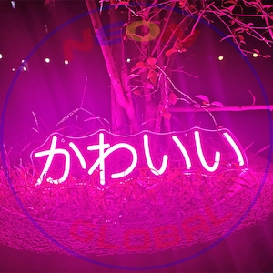 Custom Kawaii Japanese Neon Sign Flex Led Neon Light Sign Led Text ...