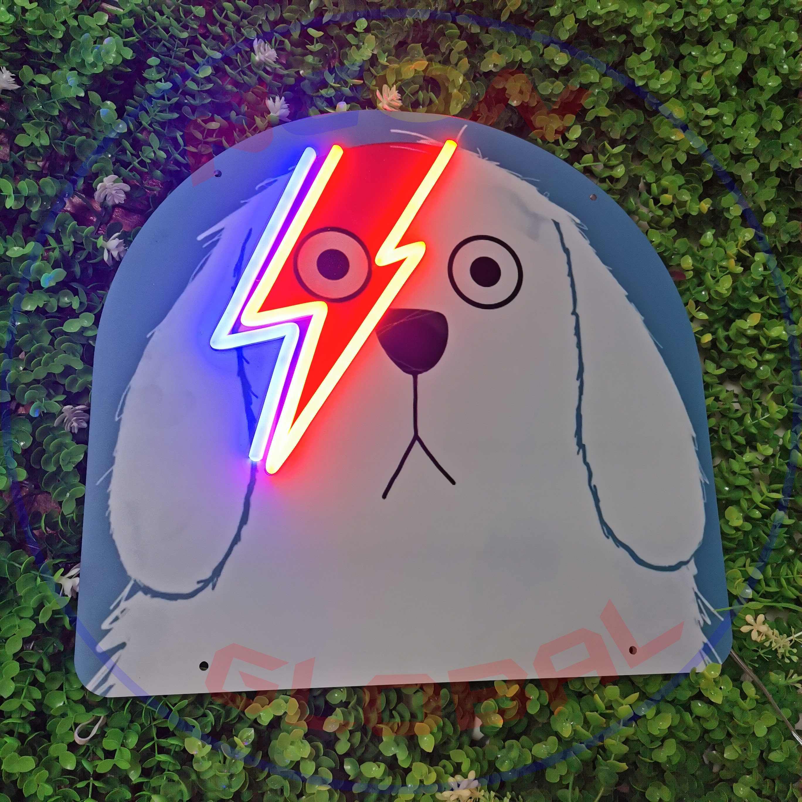 Custom Dog With Light Neon Sign Digital UV Printing Kid - Etsy