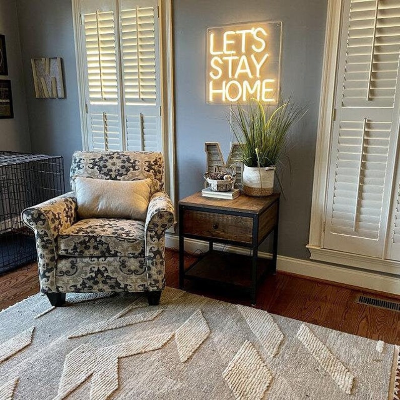 LETS STAY HOME Neon Sign Custom Neon for Bar Decor Sign Home - Etsy