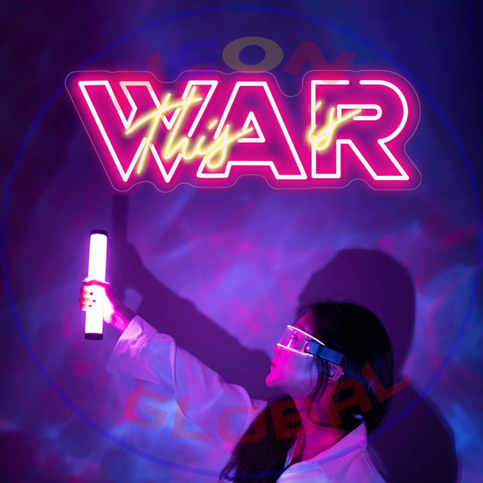 This is WAR Neon Sign/ Neon Wedding Sign /party Neon Sign/ Led | Etsy