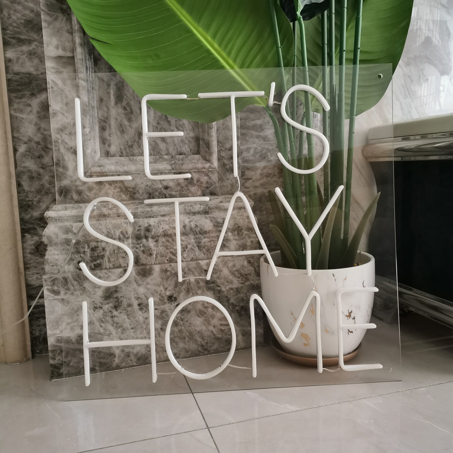 LETS STAY HOME Neon Sign Custom Neon for Bar Decor Sign Home - Etsy