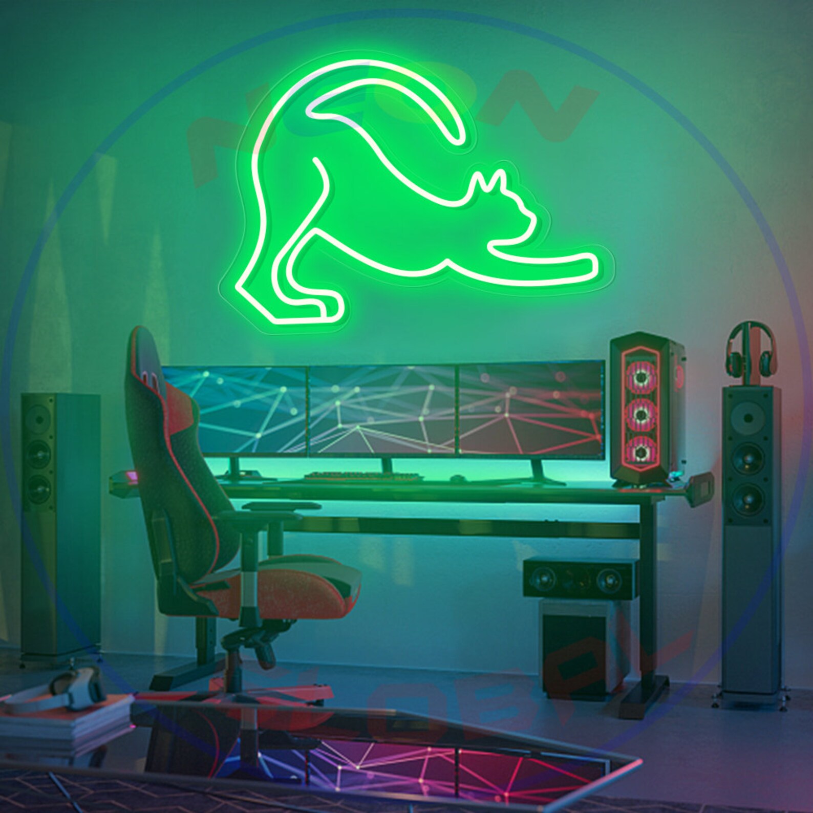 Cat Neon Sign Wedding Neon Sign Party Neon Bedroom Custom | Etsy