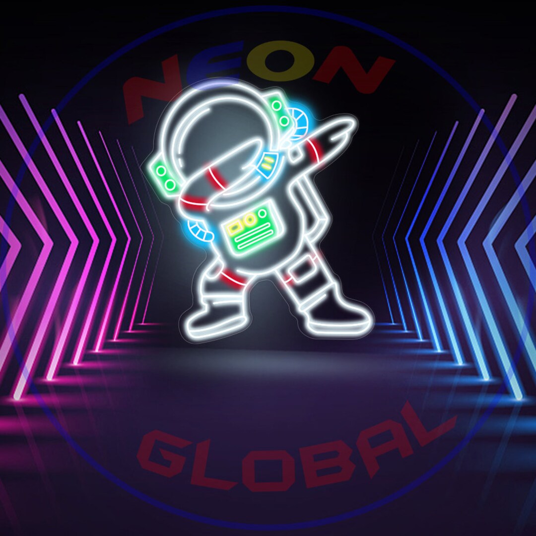 Kid Astronaut Neon Sign, Study Neon Sign, Party Neon, Bedroom Custom ...