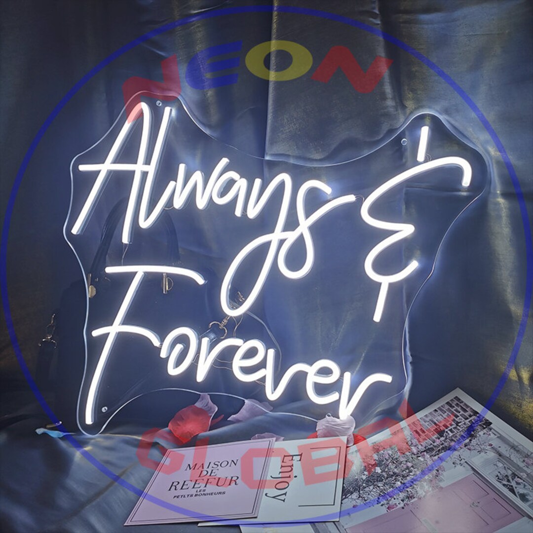 Always and Forever Neon Sign, Wedding Neon Sign, Party Neon Bedroom ...
