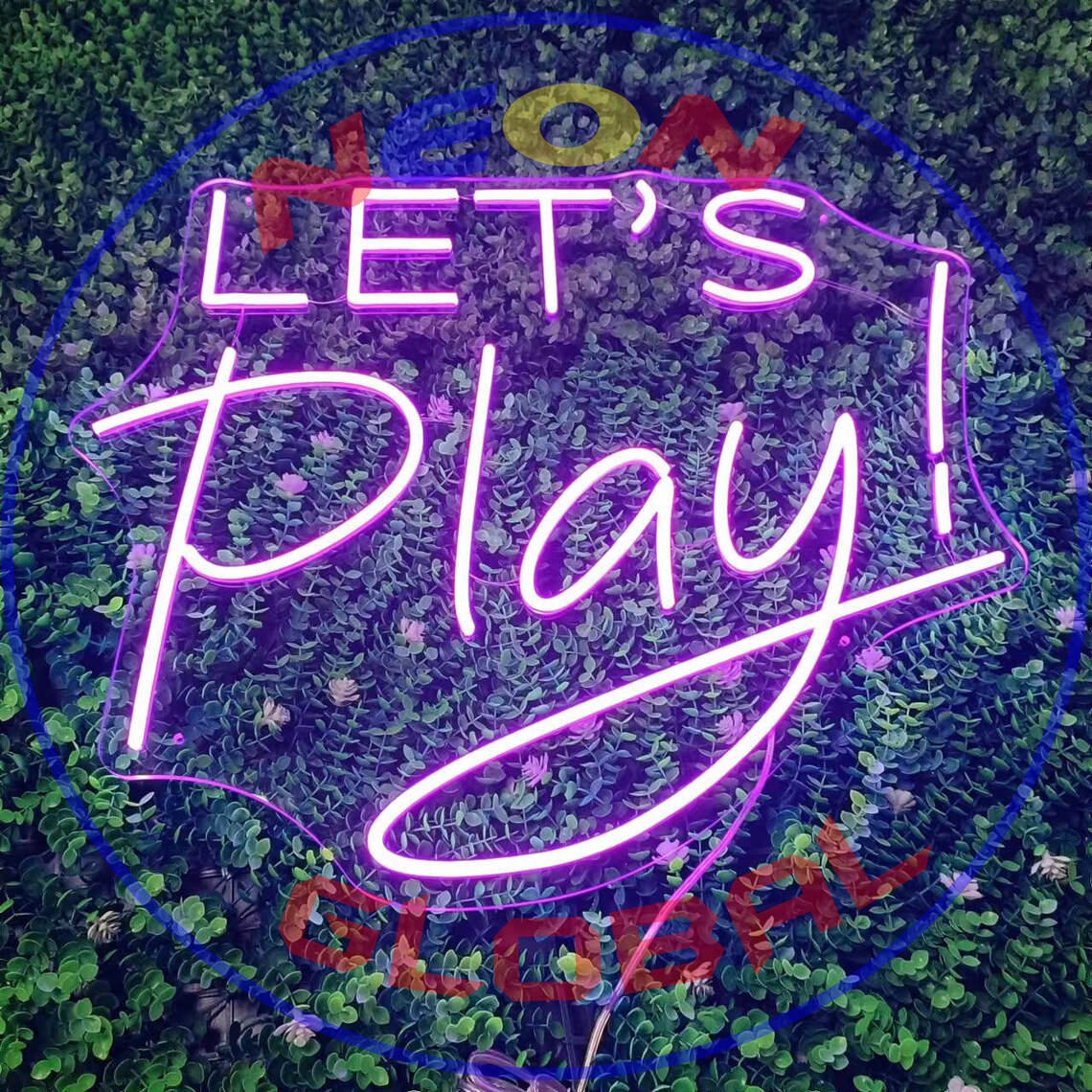 Let's Play Neon Sign Wedding Neon Sign Party Neon - Etsy