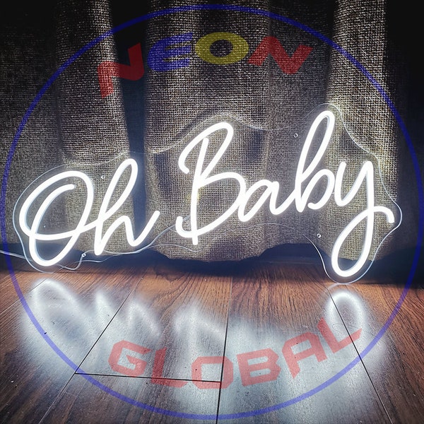Oh Baby Light up Sign - Etsy