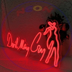 Devil May Cry Neon Sign, Home Bedroom/ Playroom Living Room Decor, Neon ...