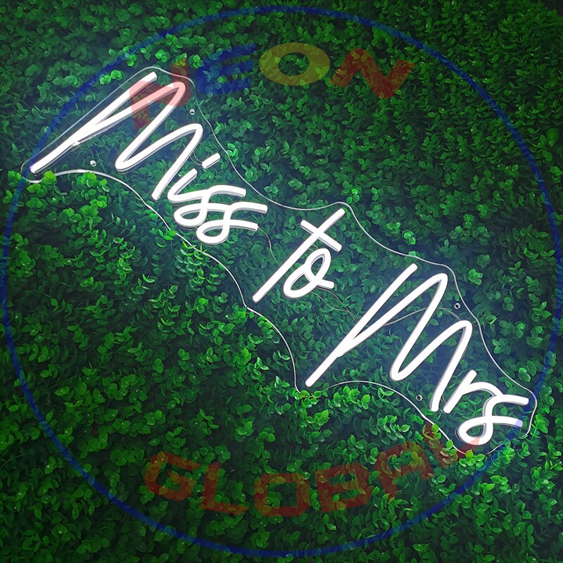 Neonglobal Miss to Mrs Neon Sign Wedding Neon Sign Party Neon - Etsy