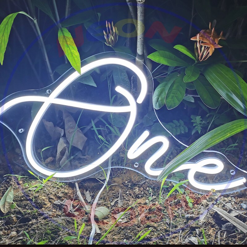 One Neon Sign Wedding Neon Sign Party Neon Bedroom Custom - Etsy