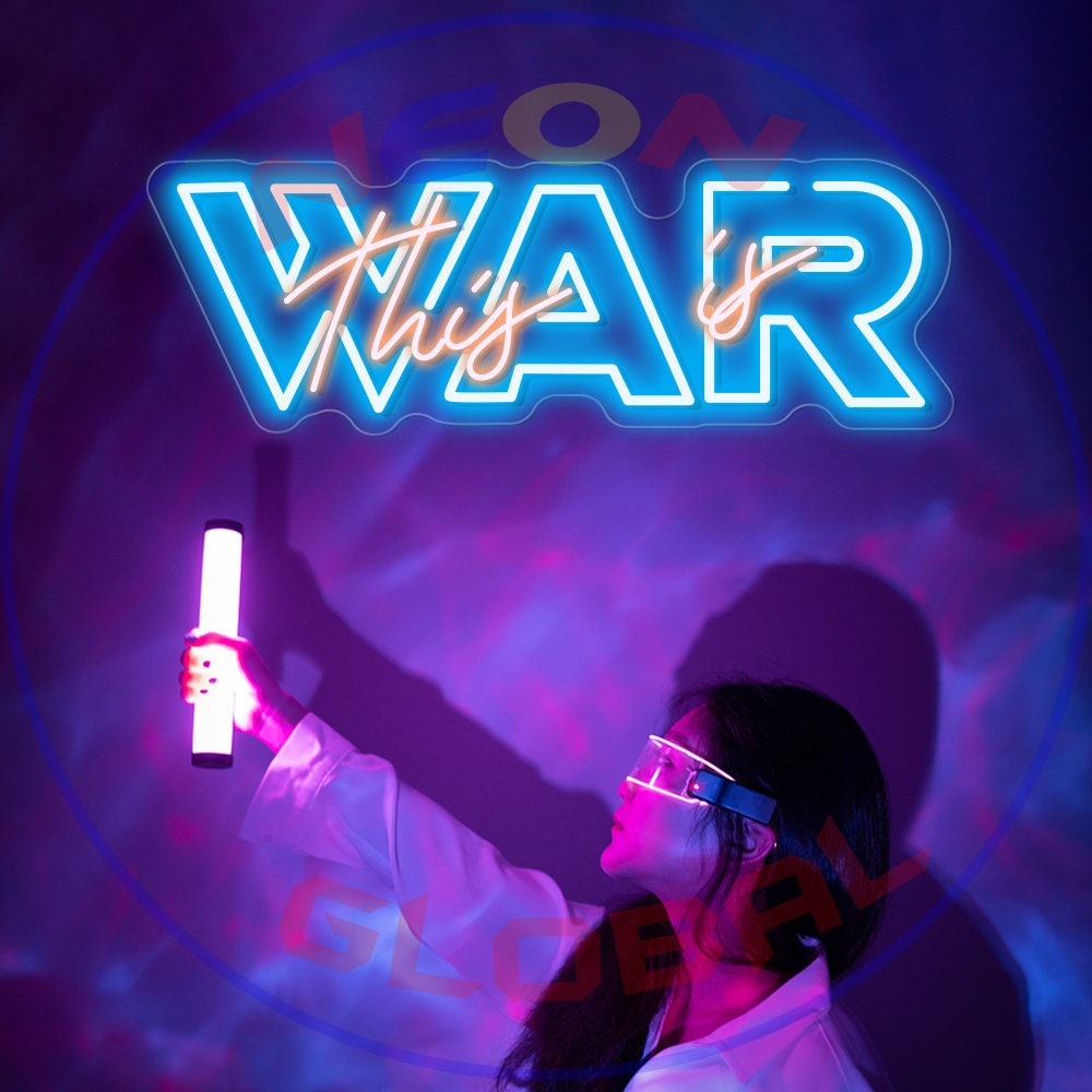 This is WAR Neon Sign/ Neon Wedding Sign /party Neon Sign/ Led | Etsy
