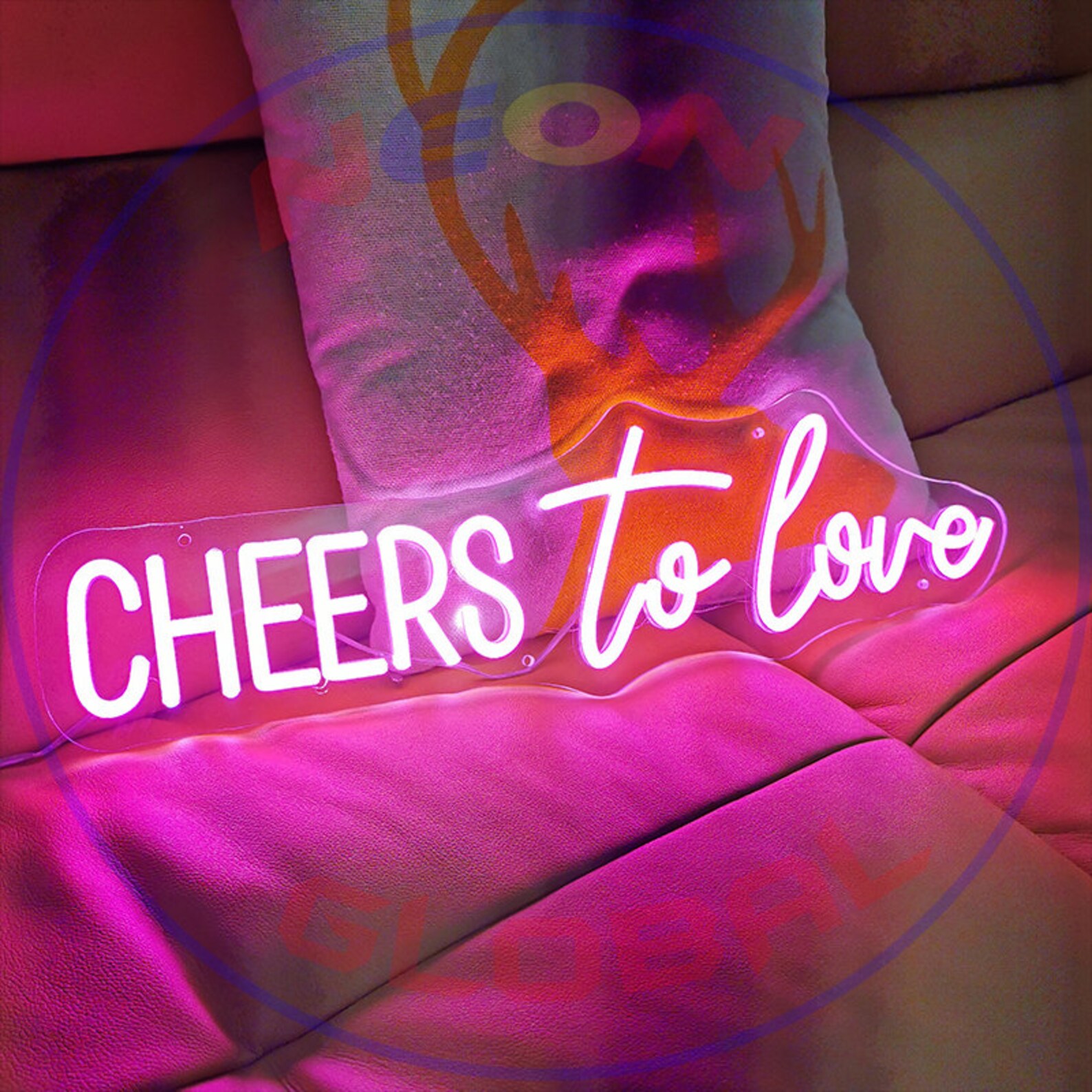 Neon Sign Cheers to Love Led Lights Custom Led Neon Wedding | Etsy