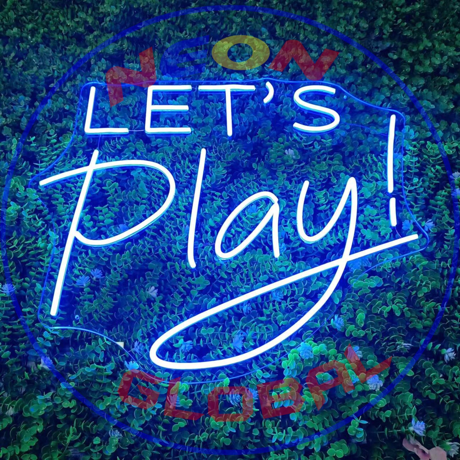 Let's Play Neon Sign Wedding Neon Sign Party Neon - Etsy