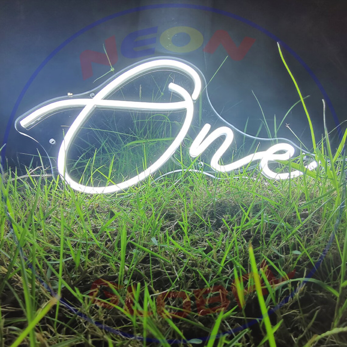 One Neon Sign Wedding Neon Sign Party Neon Bedroom Custom - Etsy