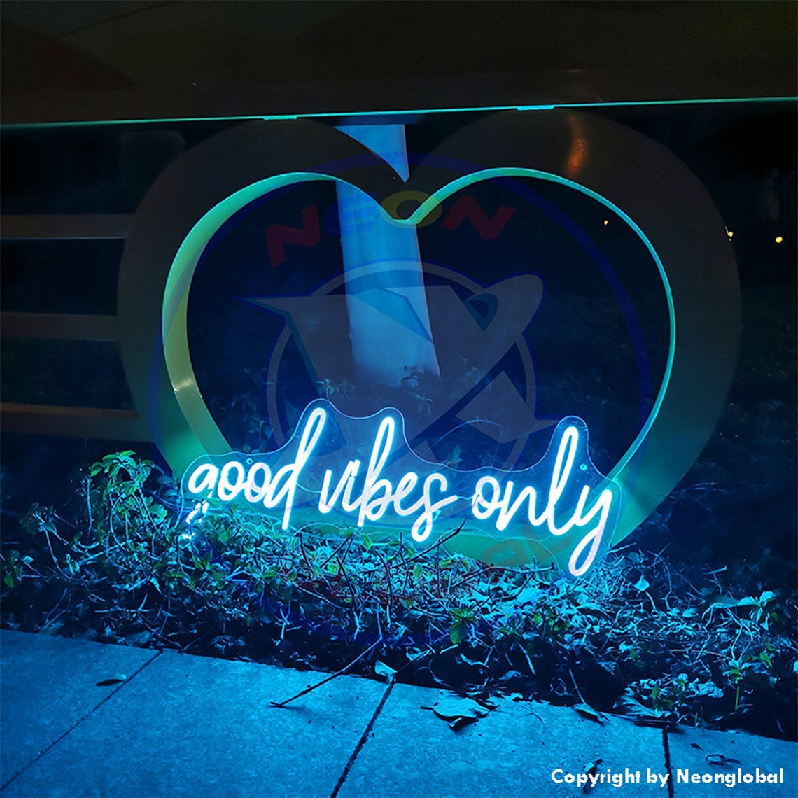 Good Vibes Only Custom Led Neon Sign Wedding Decor Wall Decor | Etsy
