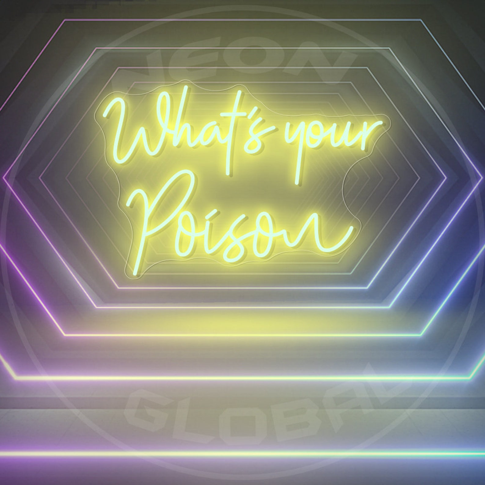What's Your Poison Neon Sign Wedding Neon Sign Party - Etsy