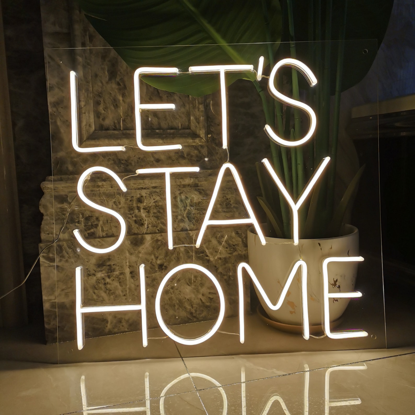 LETS STAY HOME Neon Sign Custom Neon for Bar Decor Sign Home - Etsy