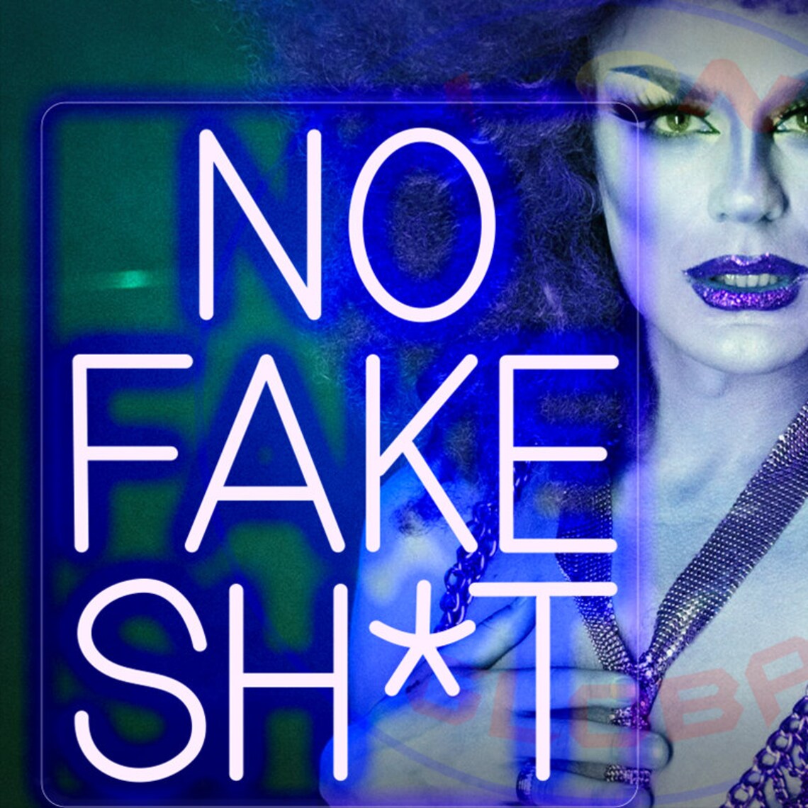 Custom Neon Sign No Fake Sht Neon Sign Bedroom Nikee Neon - Etsy