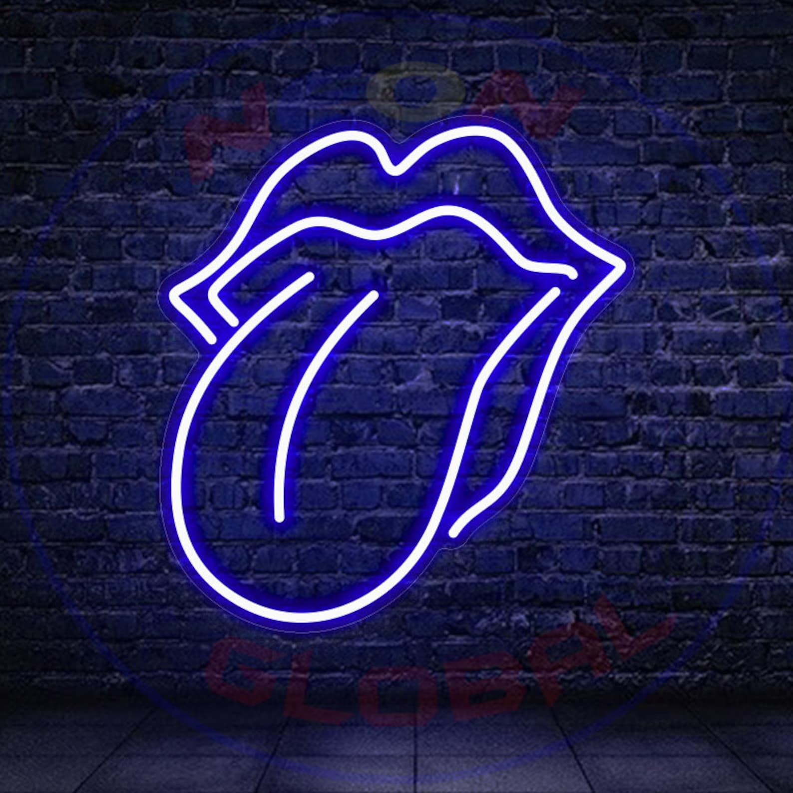 Red Tongue LED Neon Sign | Party Bedroom Wall Decor - Etsy
