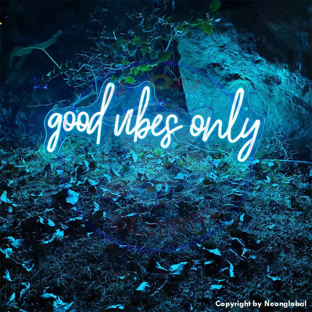 Good Vibes Only Custom Led Neon Sign Wedding Decor Wall Decor Customize ...