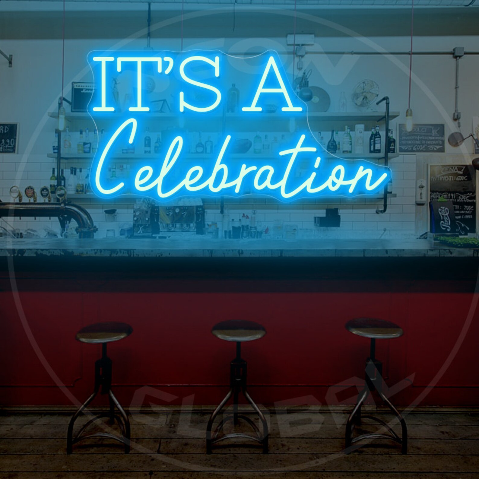 Custom Neon Sign It's a Celebration Wedding Neon Sign - Etsy