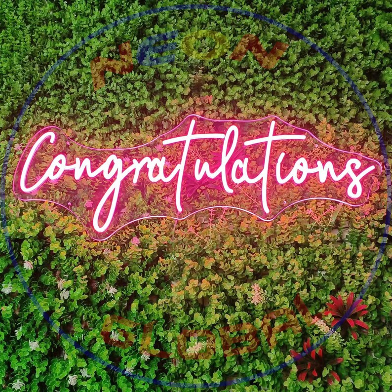 Neon Sign Congratulations Sign Custom Wedding Neon Sign - Etsy