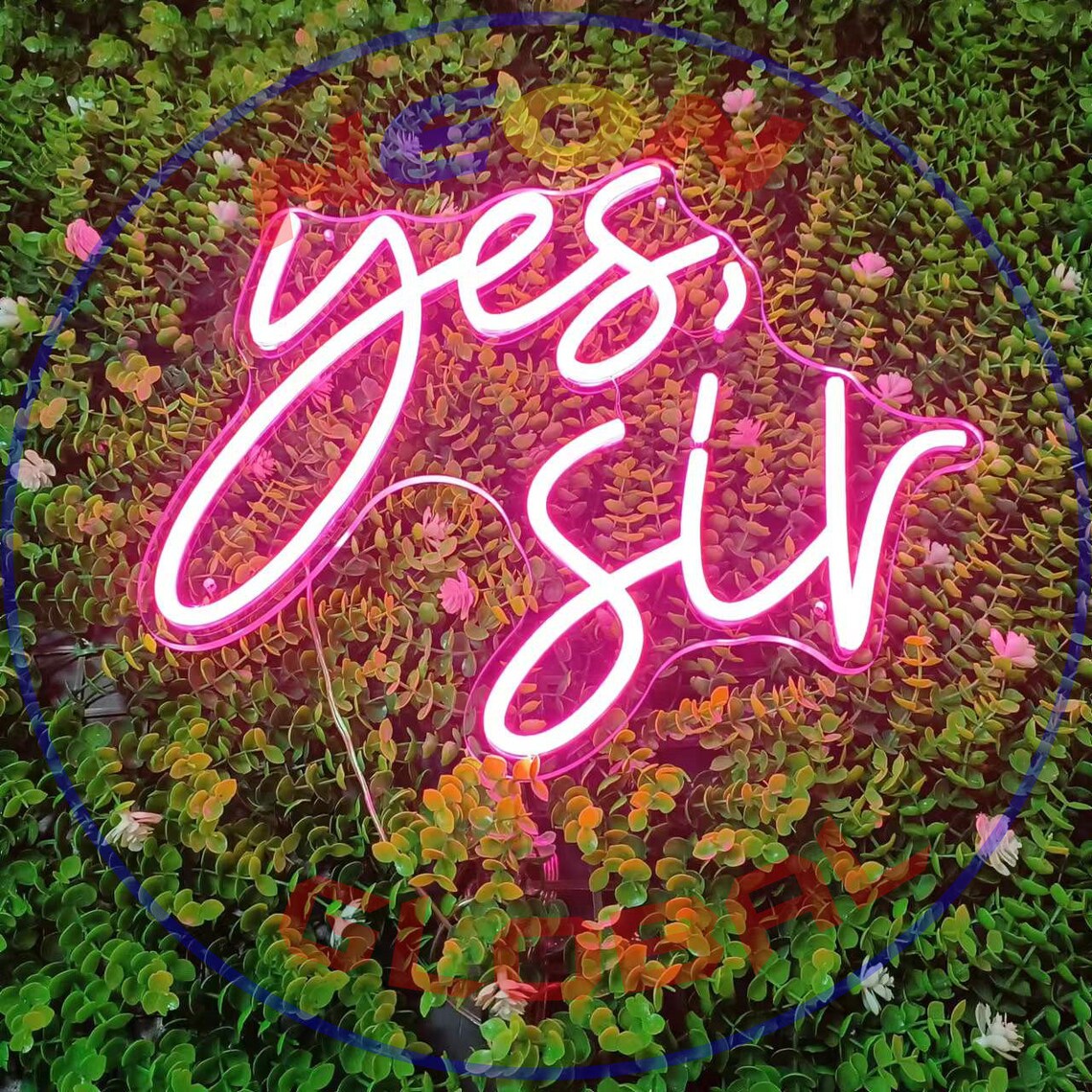 Yes' Sir Neon Sign/ Party Garden Decor/ LED Art/ Home - Etsy