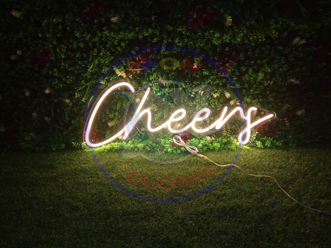 Custom Neon Sign Cheers Neon Sign Wedding Neon Sign Bedroom - Etsy