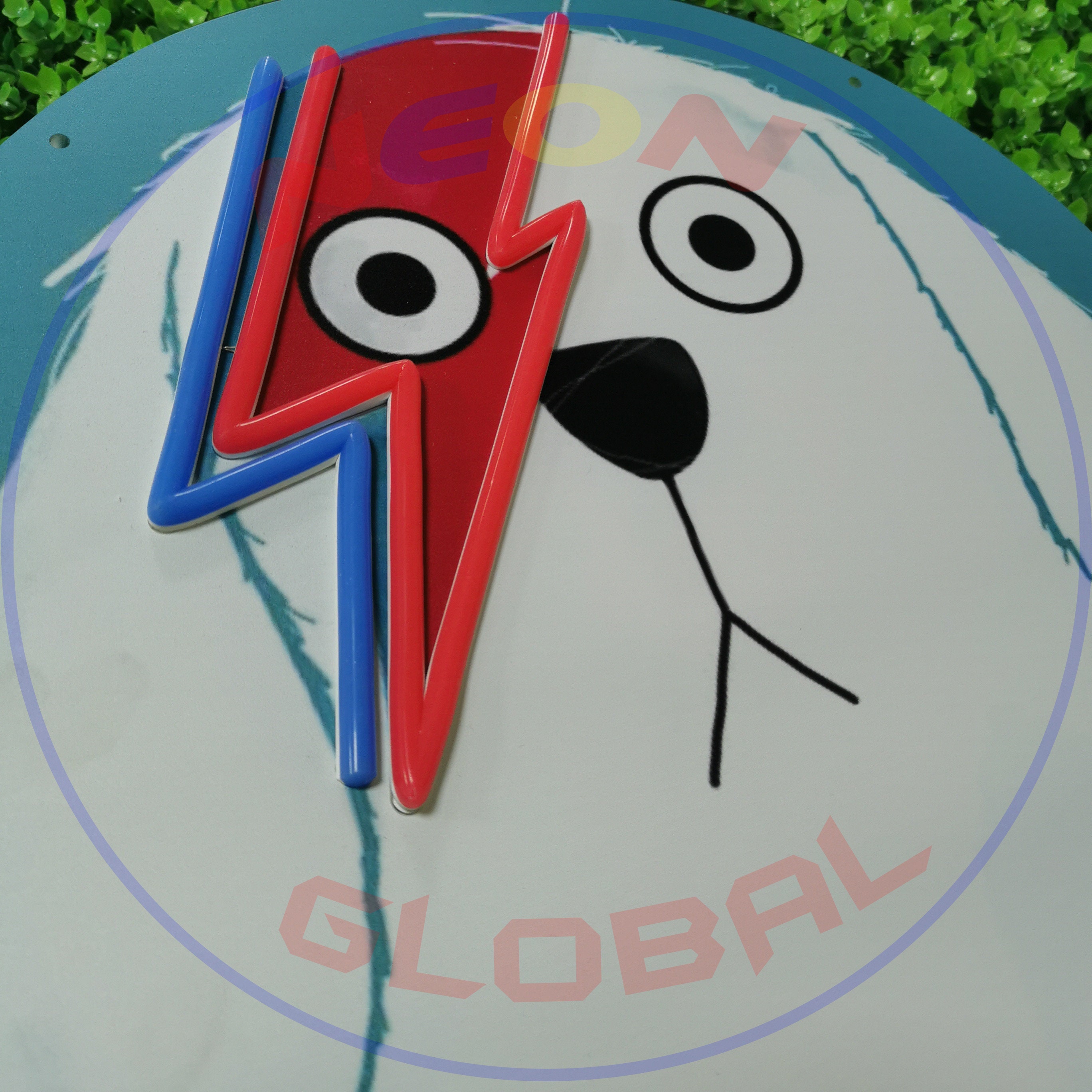 Custom Dog With Light Neon Sign Digital UV Printing Kid - Etsy