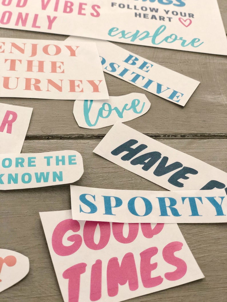 Vision Board Kit Family and Kids/ Motivational Quotes Cut Outs ...