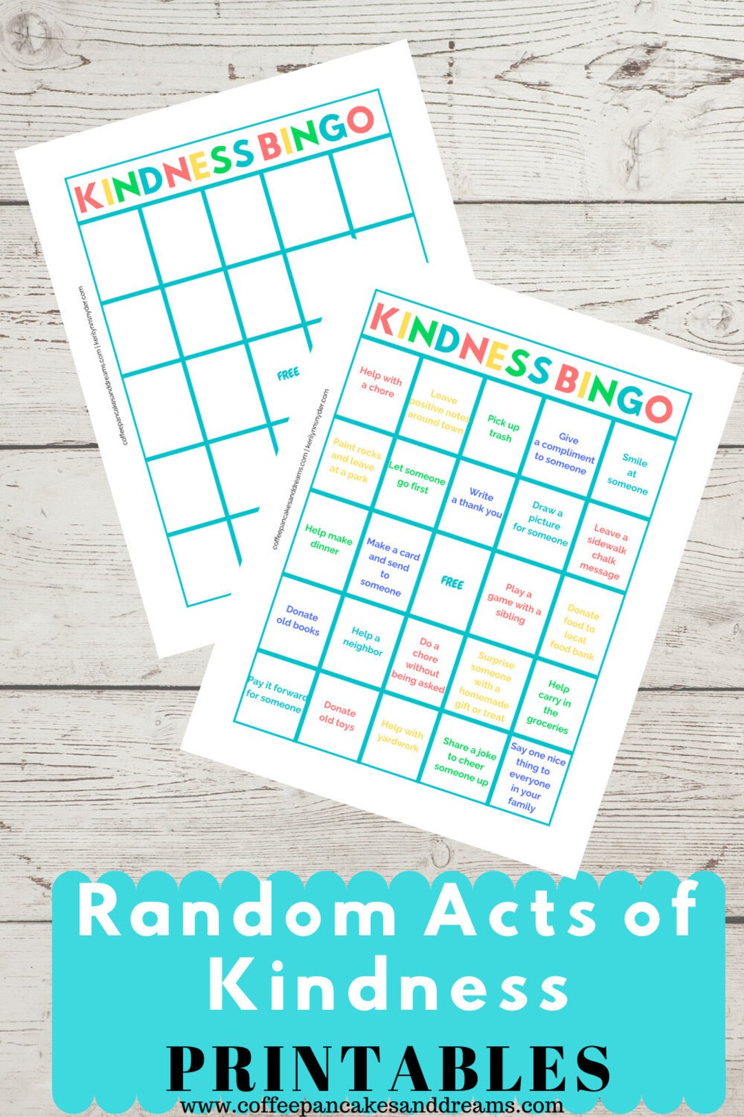 Random Acts of Kindness Bingo Game Printable Kindness for Kids ...